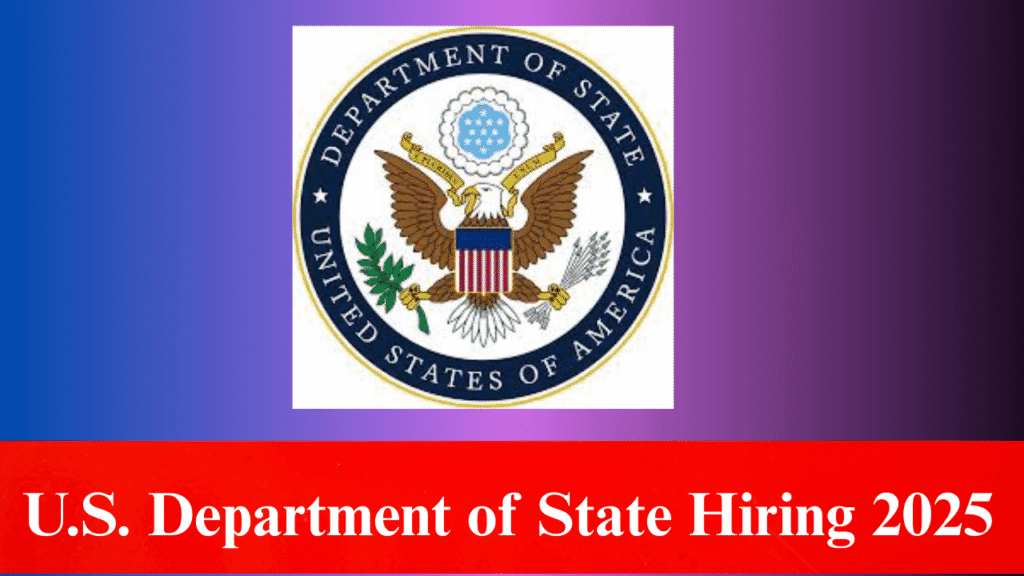 U.S. Department of State Hiring 2025 – Passport Specialist via Direct ...