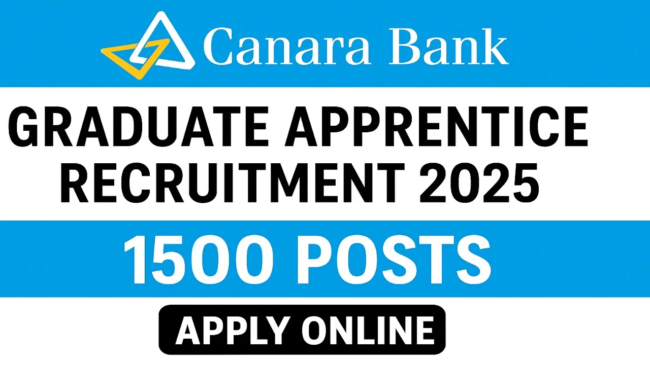 Canara Bank Recruitment 2025 – Apply Online for 1500 Posts