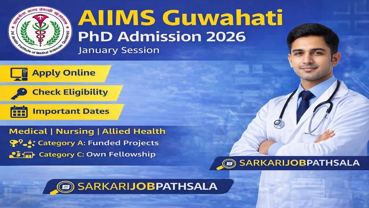 AIIMS Guwahati PhD Admission 2026: January Session Notification